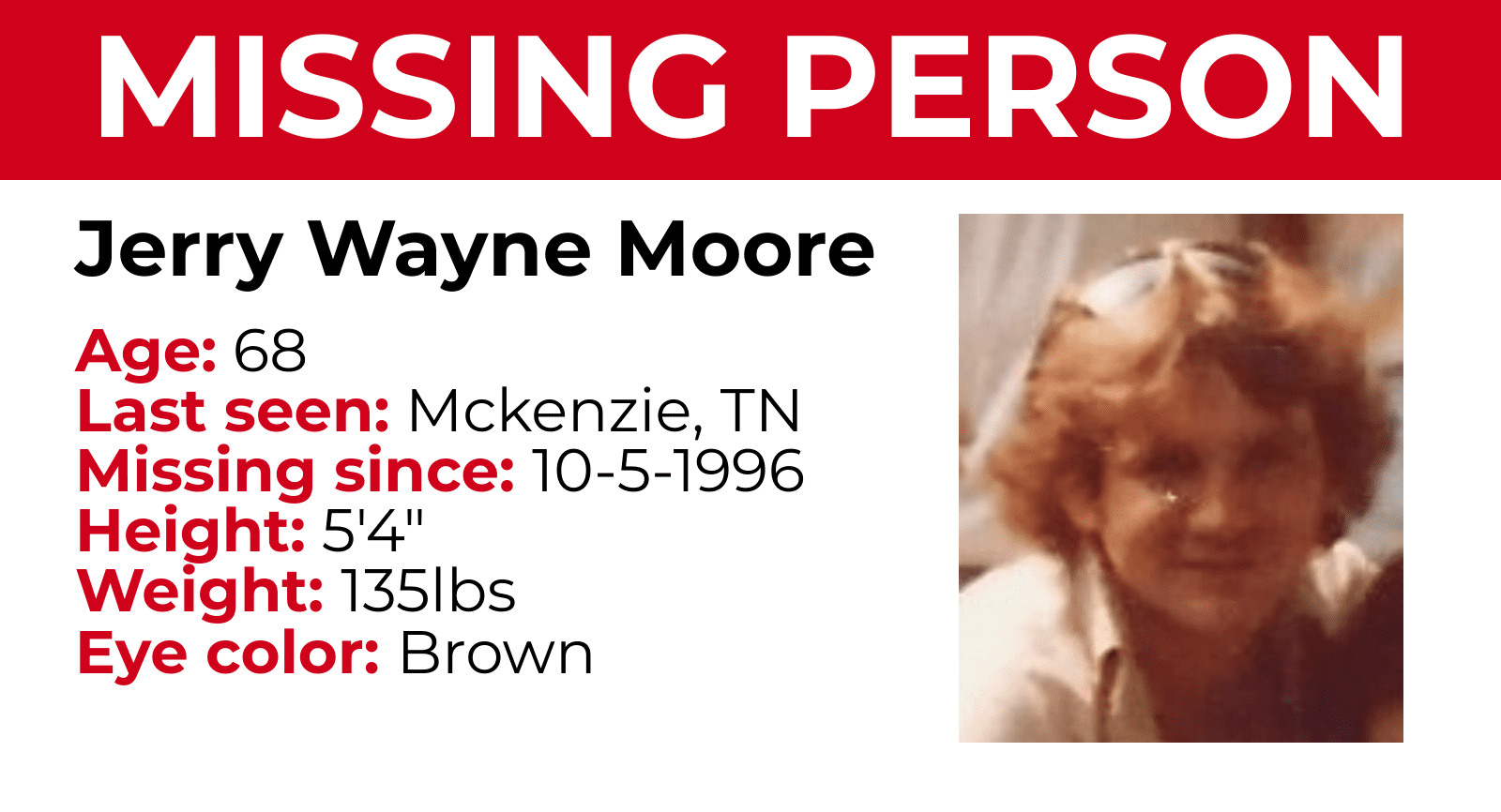 Niece of Jerry Moore Determined to Find Answers in His Disappearance